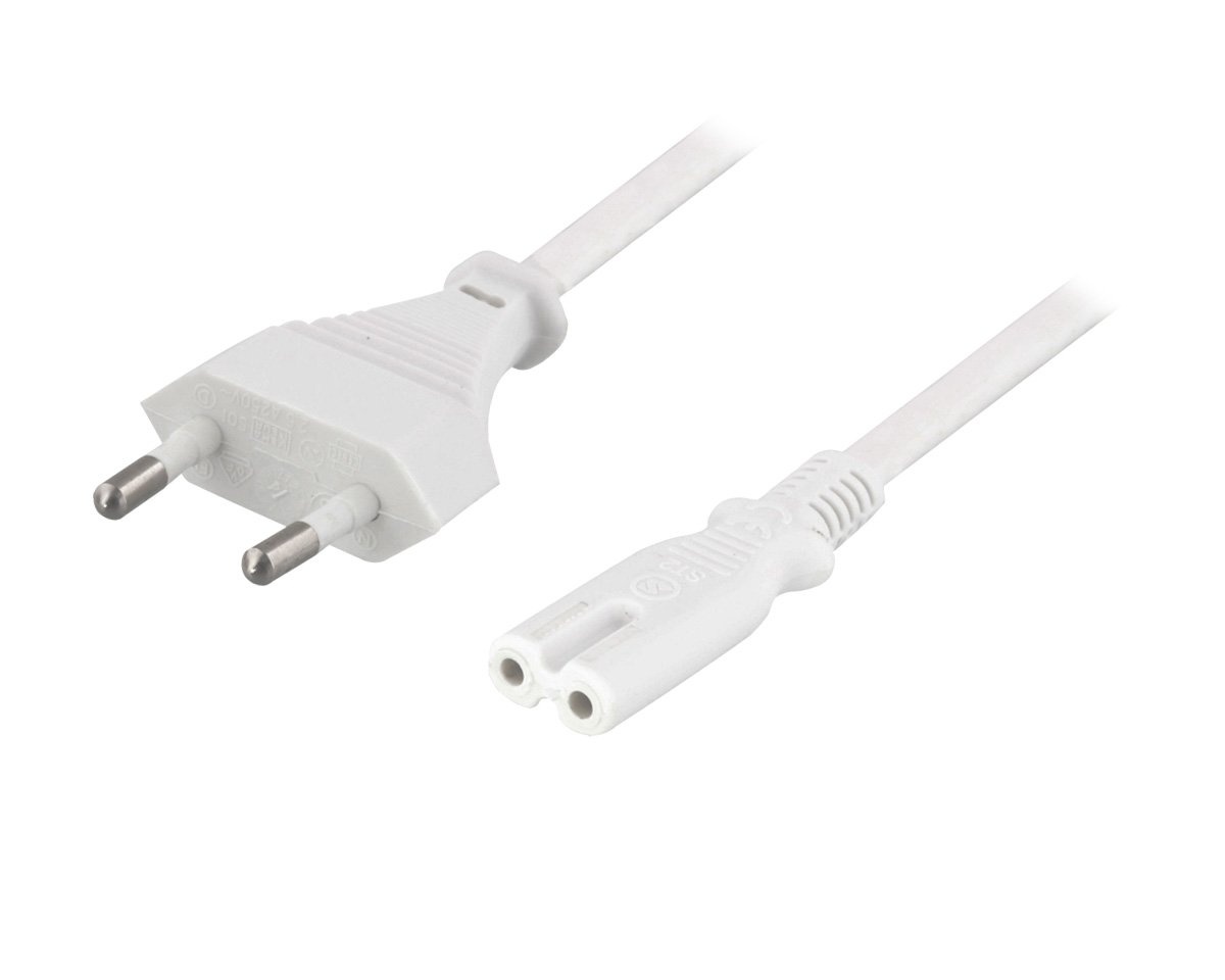 Deltaco Power Cable 10m White - us.MaxGaming.com