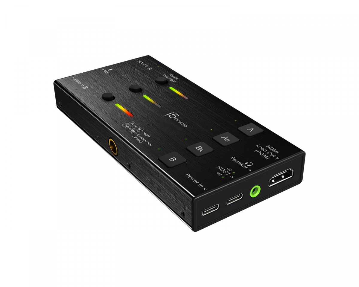 j5create Dual HDMI Video Capture, 2 HDMI to USB-C with Power Delivery ...