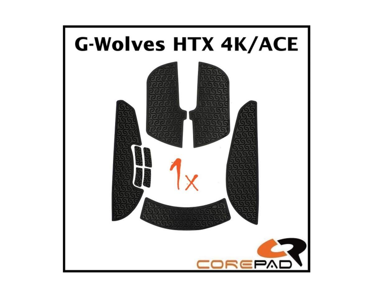 Corepad Soft Grips for G-Wolves HTX 4K/ACE - Black - us.MaxGaming.com