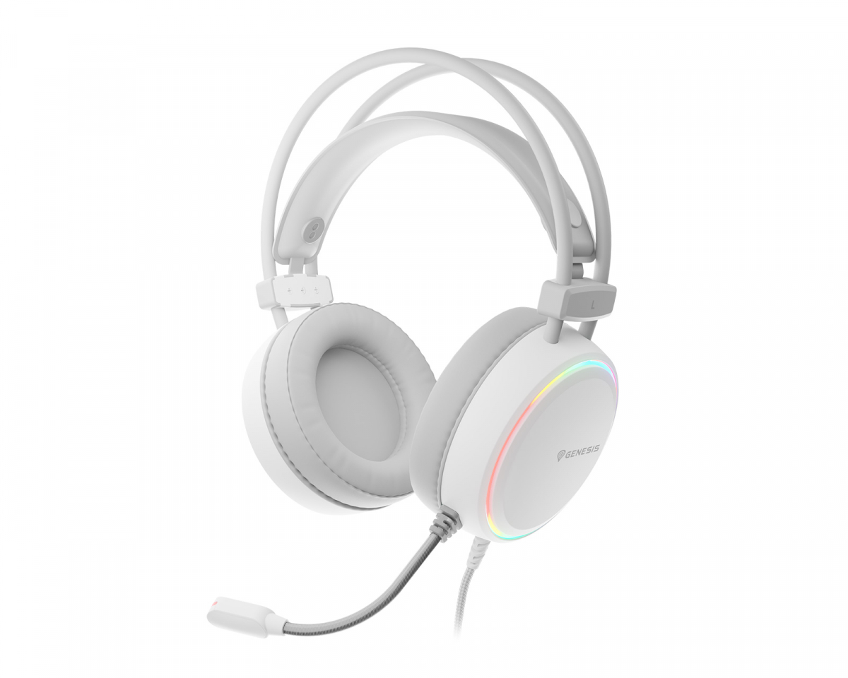 Genesis Neon 613 RGB Gaming Headset - White - us.MaxGaming.com