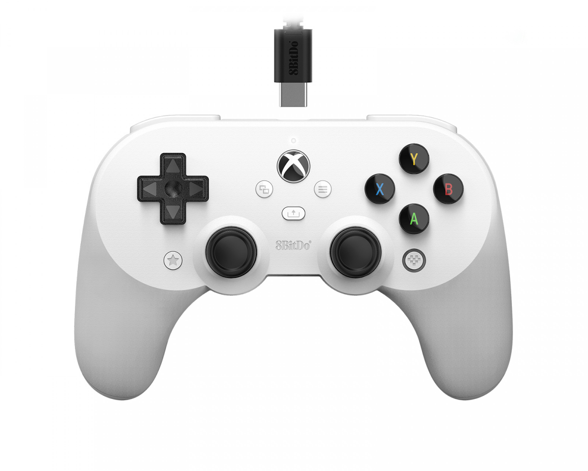 8Bitdo Pro 2 Wired Controller Xbox Hall Effect Edition - White - us ...