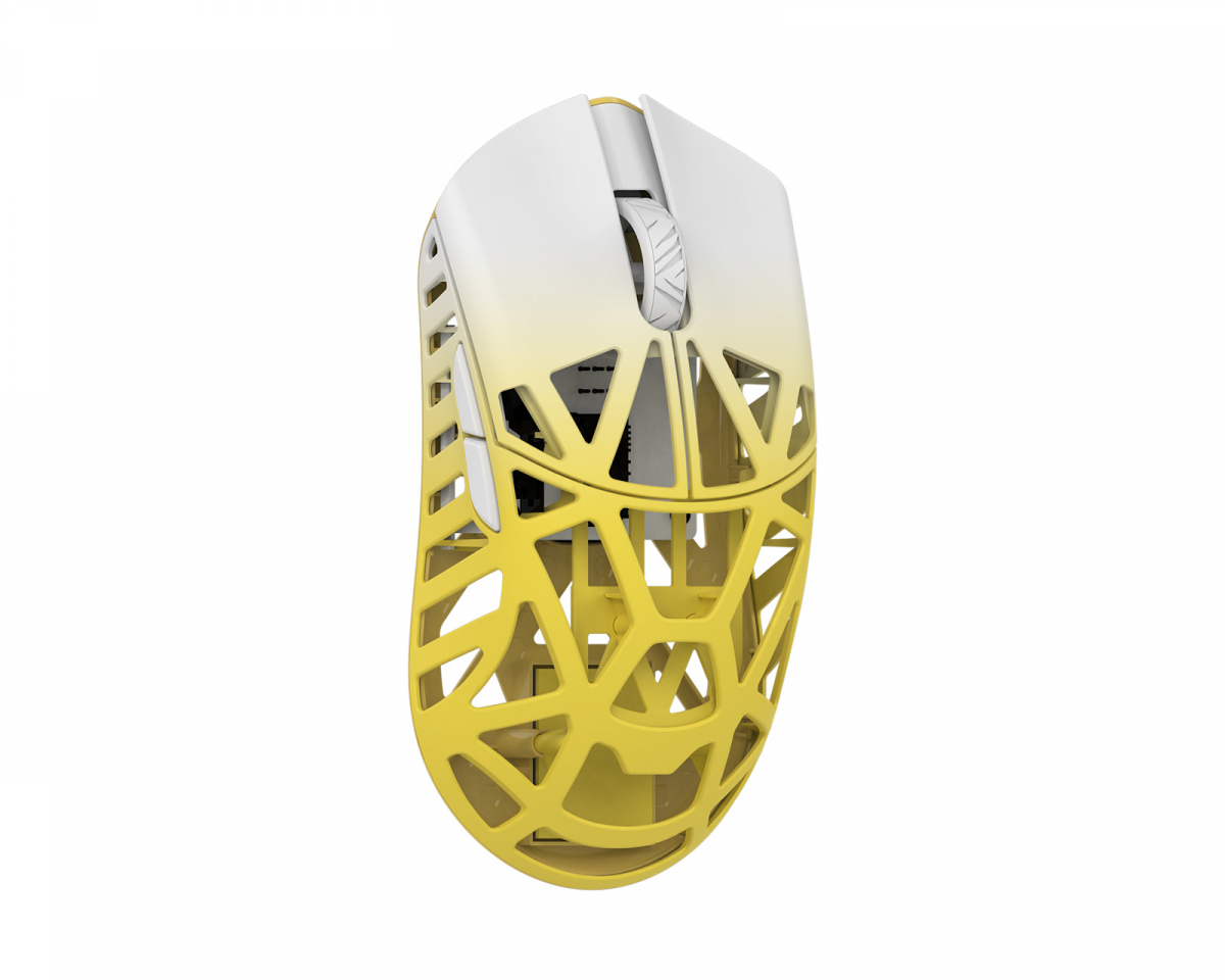 WLMouse BEAST X 8K Wireless Gaming Mouse - White/Yellow [Omron Opticals ...