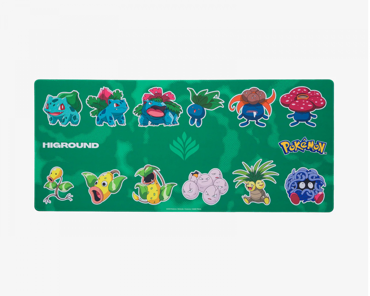 Higround Pokémon Gaming Mousepad - Grass Type - XL - us.MaxGaming.com