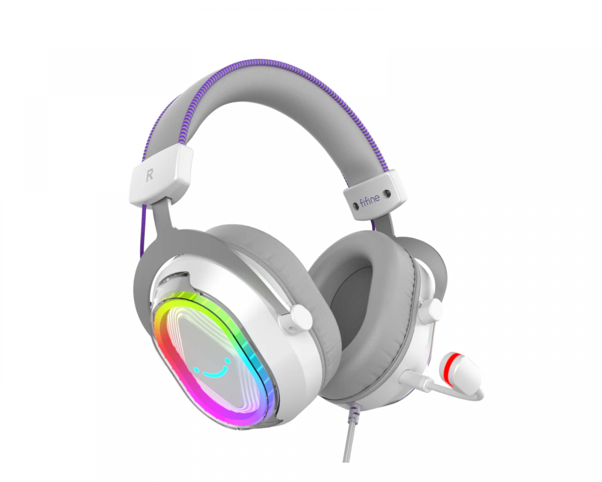 Fifine H13 Gaming Headset - White - us.MaxGaming.com
