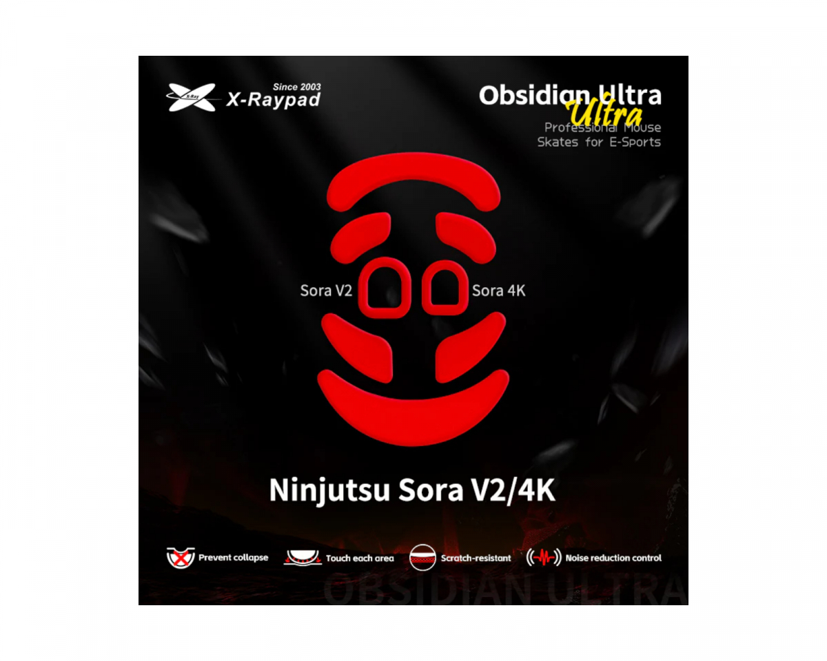 X-raypad Obsidian Ultra Skates for Ninjutsu Sora V2 / 4K (universal ...