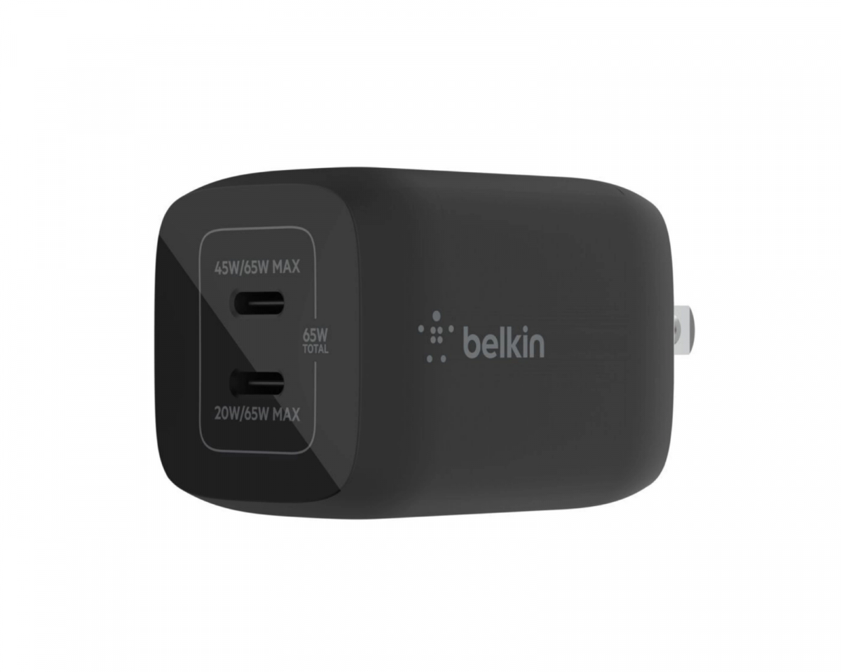 Belkin 65W Dual GaN USB-C Wall Charger - us.MaxGaming.com