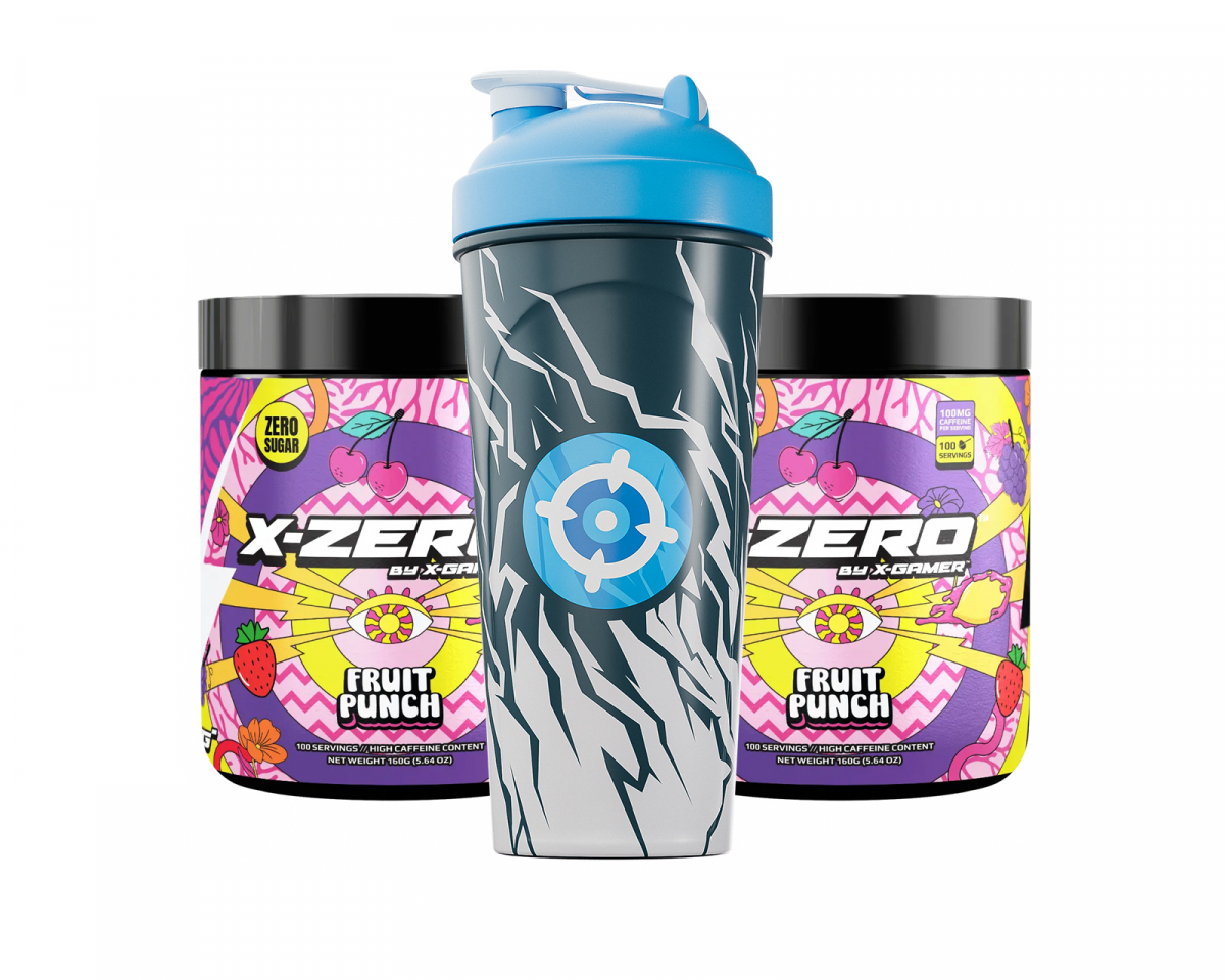 X-Gamer X-Zero Fruit Punch - 2 x 100 Servings - us.MaxGaming.com