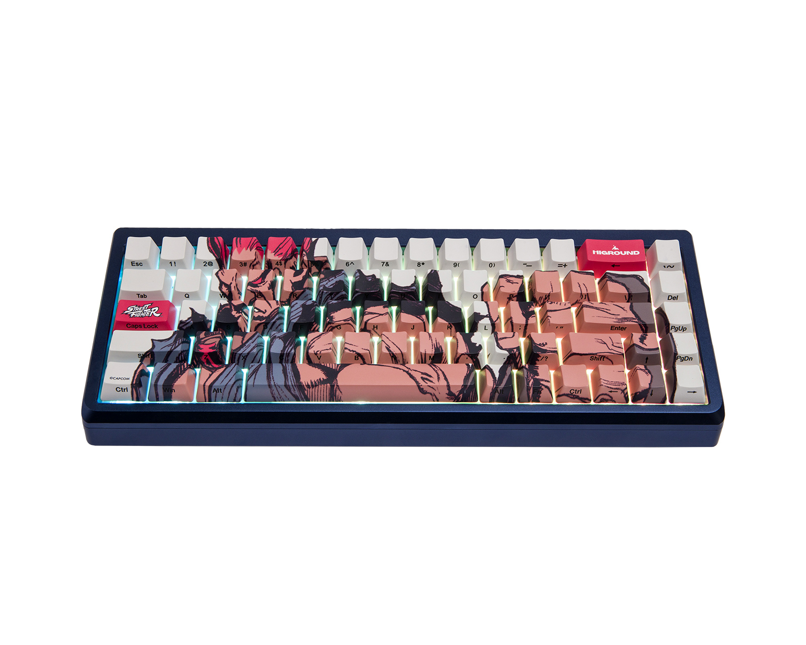 Higround x Street Fighter Summit 65 Keyboard - Akuma (Blue Gi ...